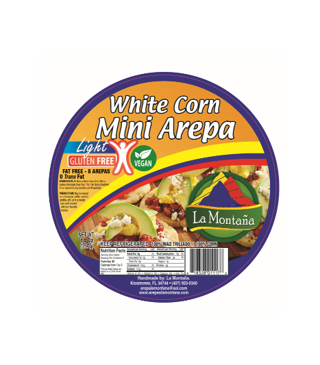 White Corn Mini Arepa/ Arepa Blanca Mini – Arepas La Montana